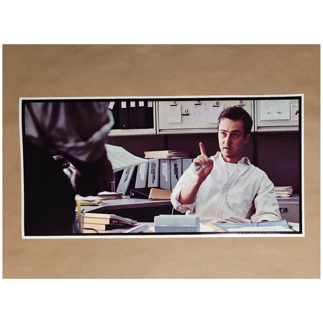 Fight Club Office Snap Poster 12" X 24" Quit Compliance Liability Queen ...