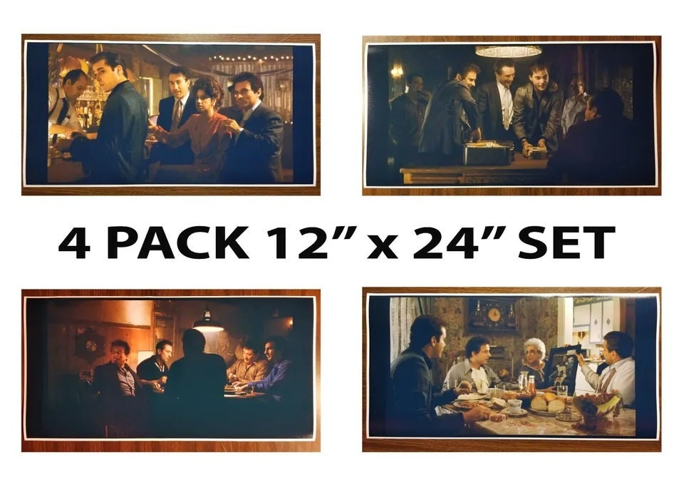 Goodfellas Movie Poster 12 X 24 Heist Money Cash Man Cave Bar Italian ...