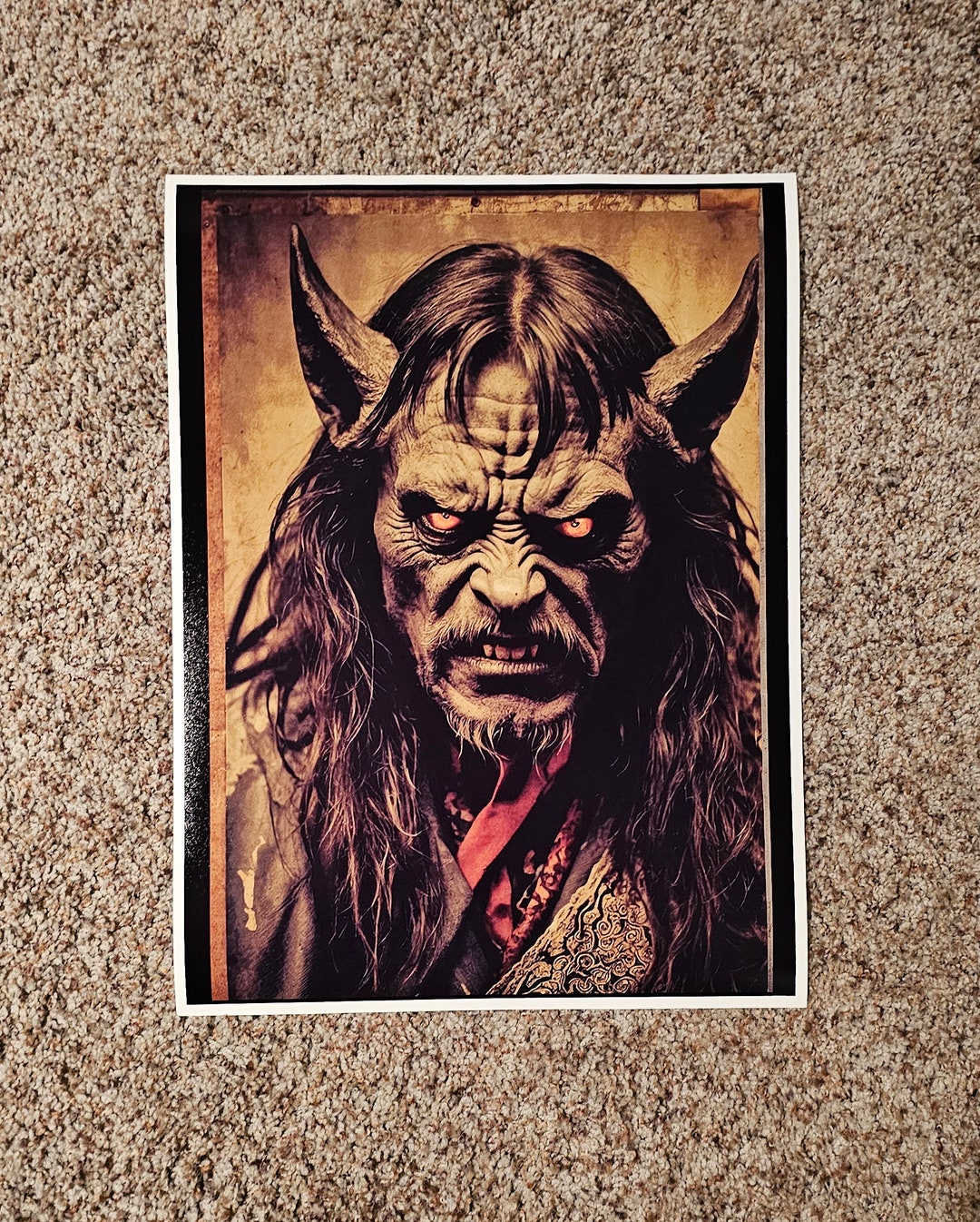 Satan Family Photo Demon Poster Oriental Yokai Sekiro Satan Game Room ...