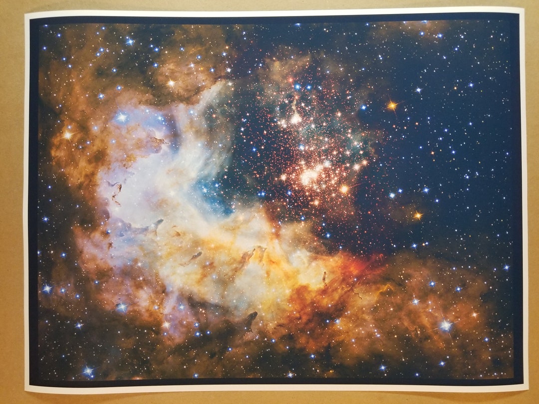 Hubble Telescope Galaxy Print – Stars & Space Poster (12x16) - Etsy