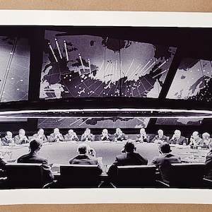 Dr Strangelove 12" X 18" War Room Movie Scene Poster Stanley Kubrick ...