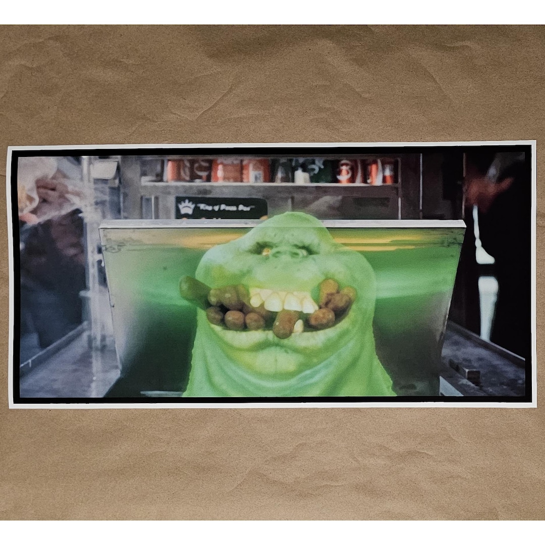 Ghostbusters Slimer Hot Dog Movie Scene 12" X 24" Poster Halloween New ...