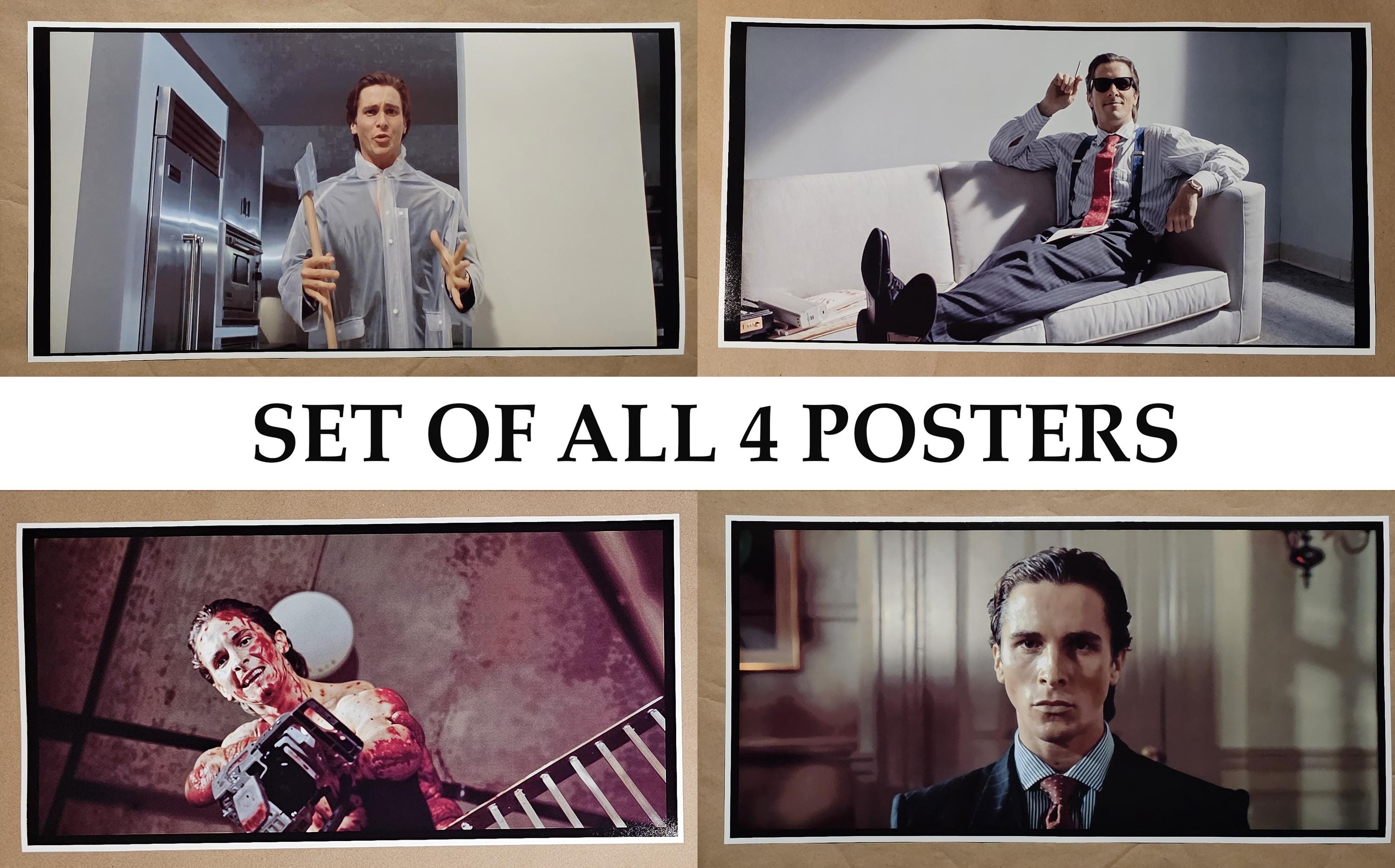 American Psycho Poster 12" X 24" Patrick Bateman Axe Halloween Huey ...
