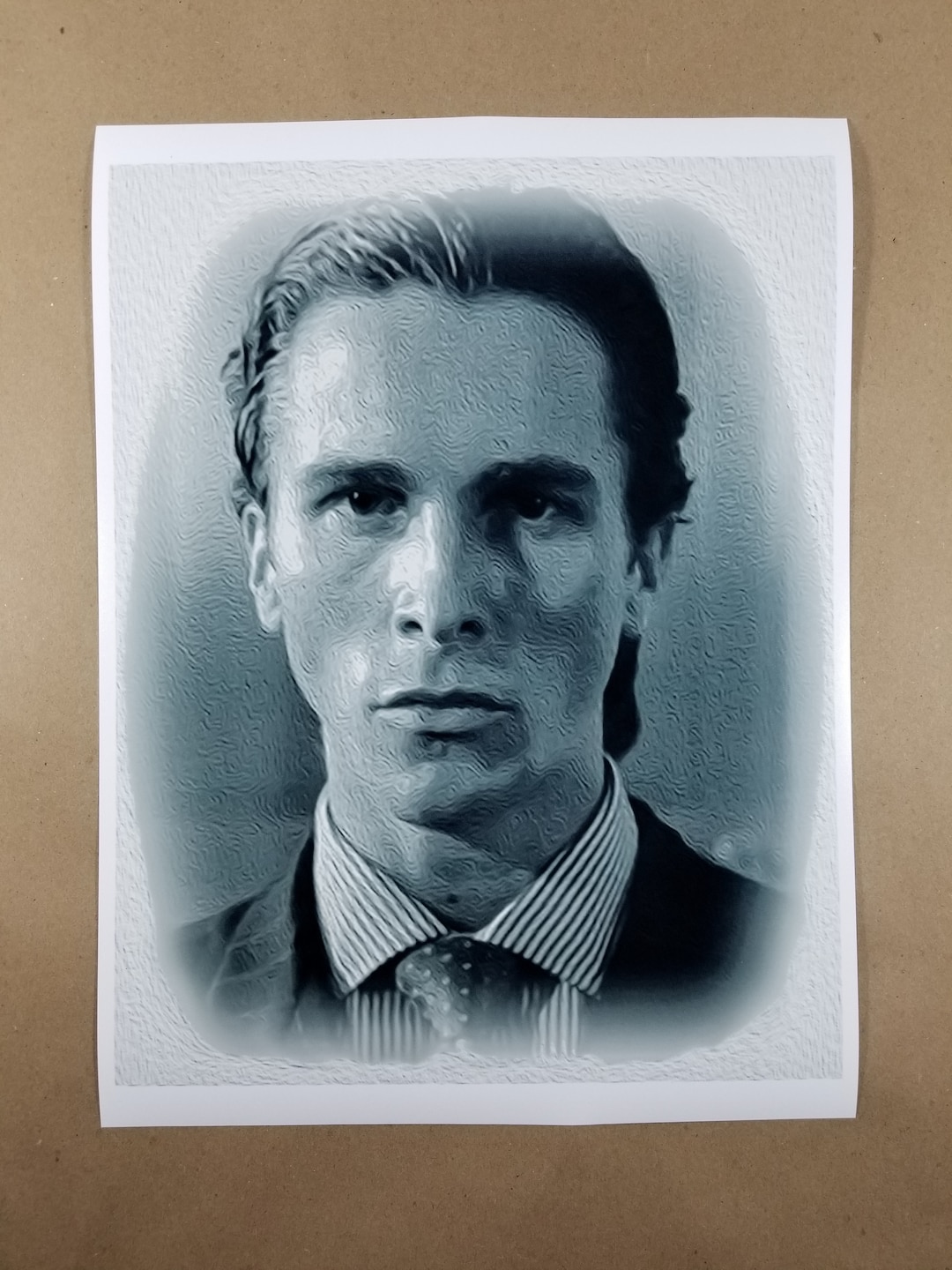 American Psycho Poster 12 X 18 Patrick Bateman Portrait Black and White ...