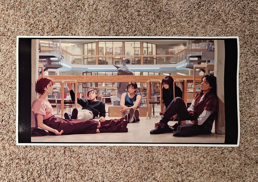 The Breakfast Club ANIME STYLE Movie Scene Poster 12" X 24" Library ...