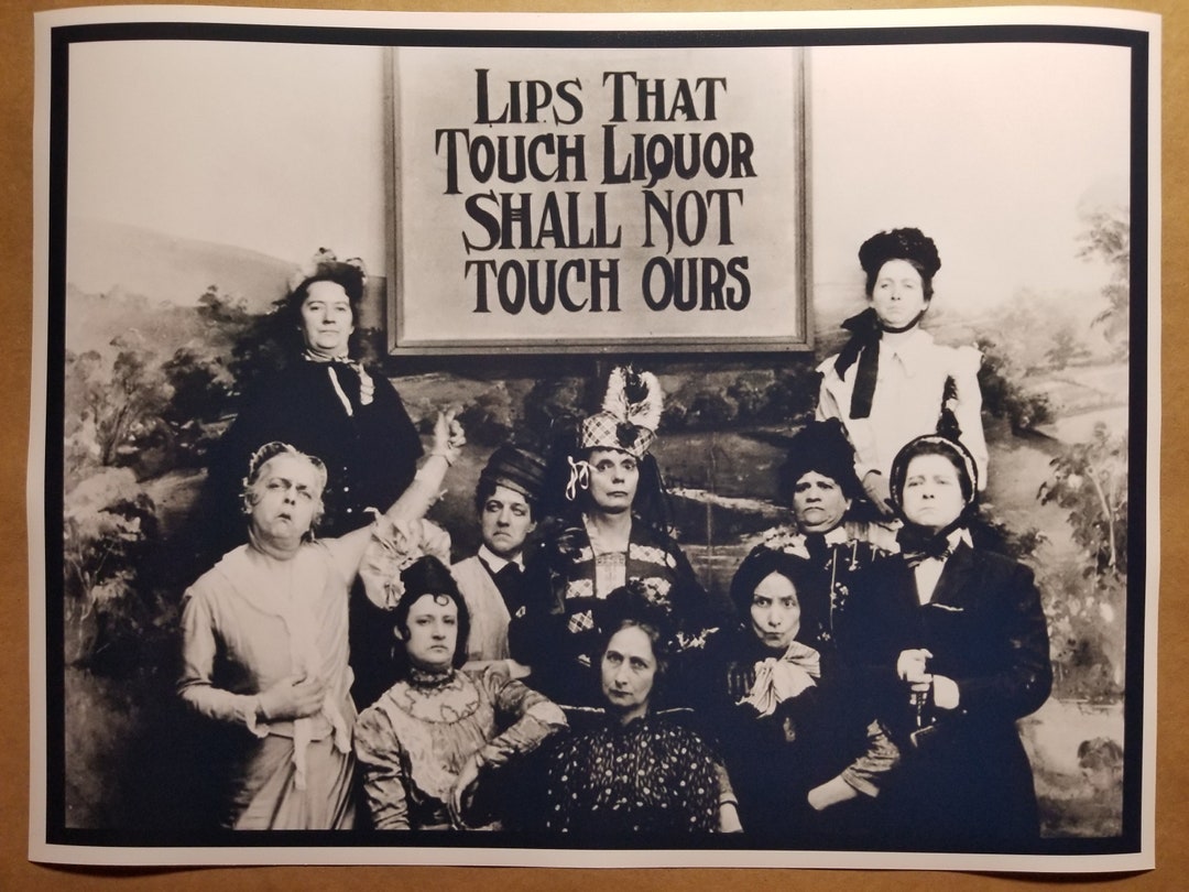 Prohibition Poster - Lips That Touch Liquor Print (12x16) - Etsy