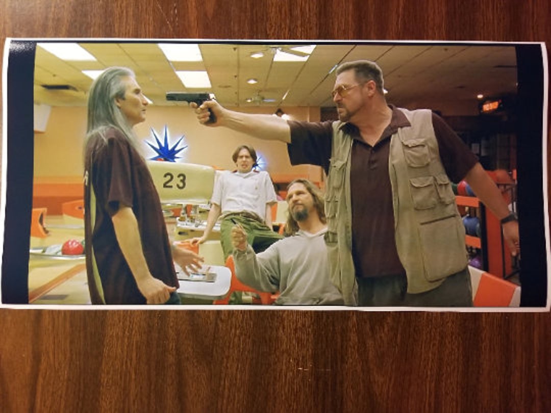 The Big Lebowski Movie Poster Print Bar Eats You Bowling Scene Man Cave ...