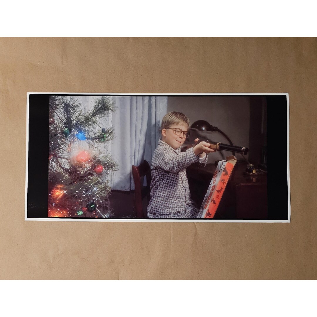A Christmas Story Movie Scene Poster Print 12" X 24" Red Rider BB Gun ...