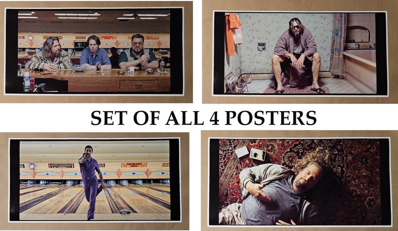 The Big Lebowski Movie Poster Print Toilet Bowling Scene Man Cave the ...