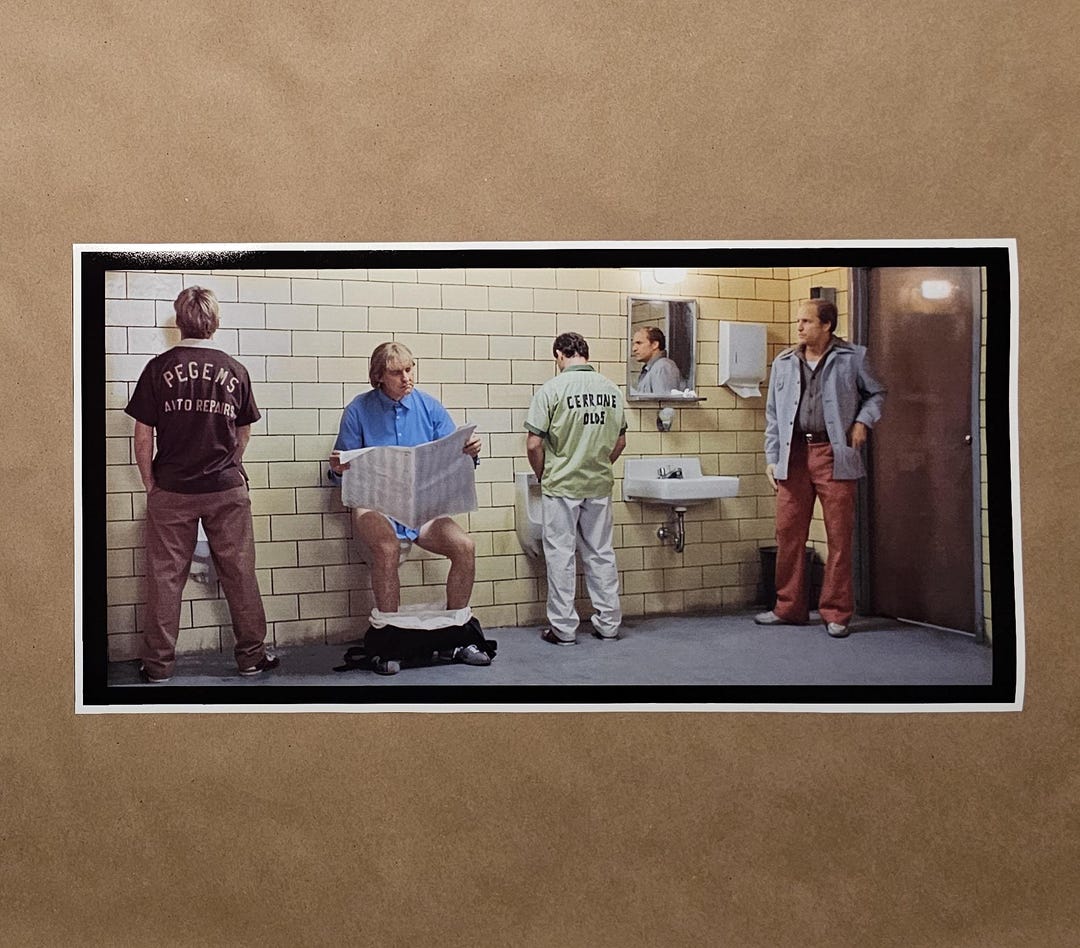KINGPIN Movie Scene Poster 12" X 24" Bowling Alley Restroom Bar ...