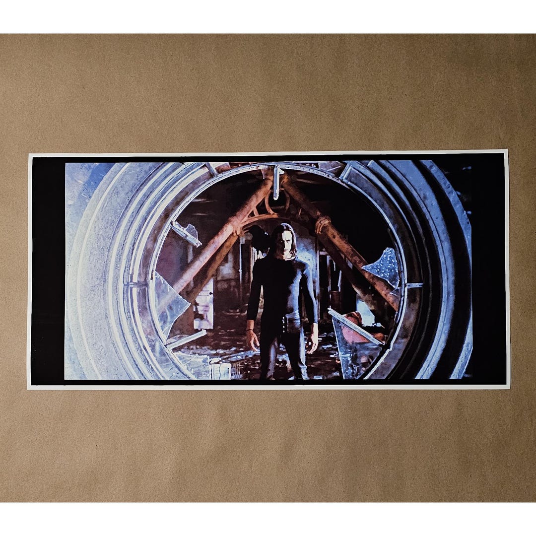 The Crow Movie Scene Art Print 12" X 24" Brandon Lee Halloween Scary ...