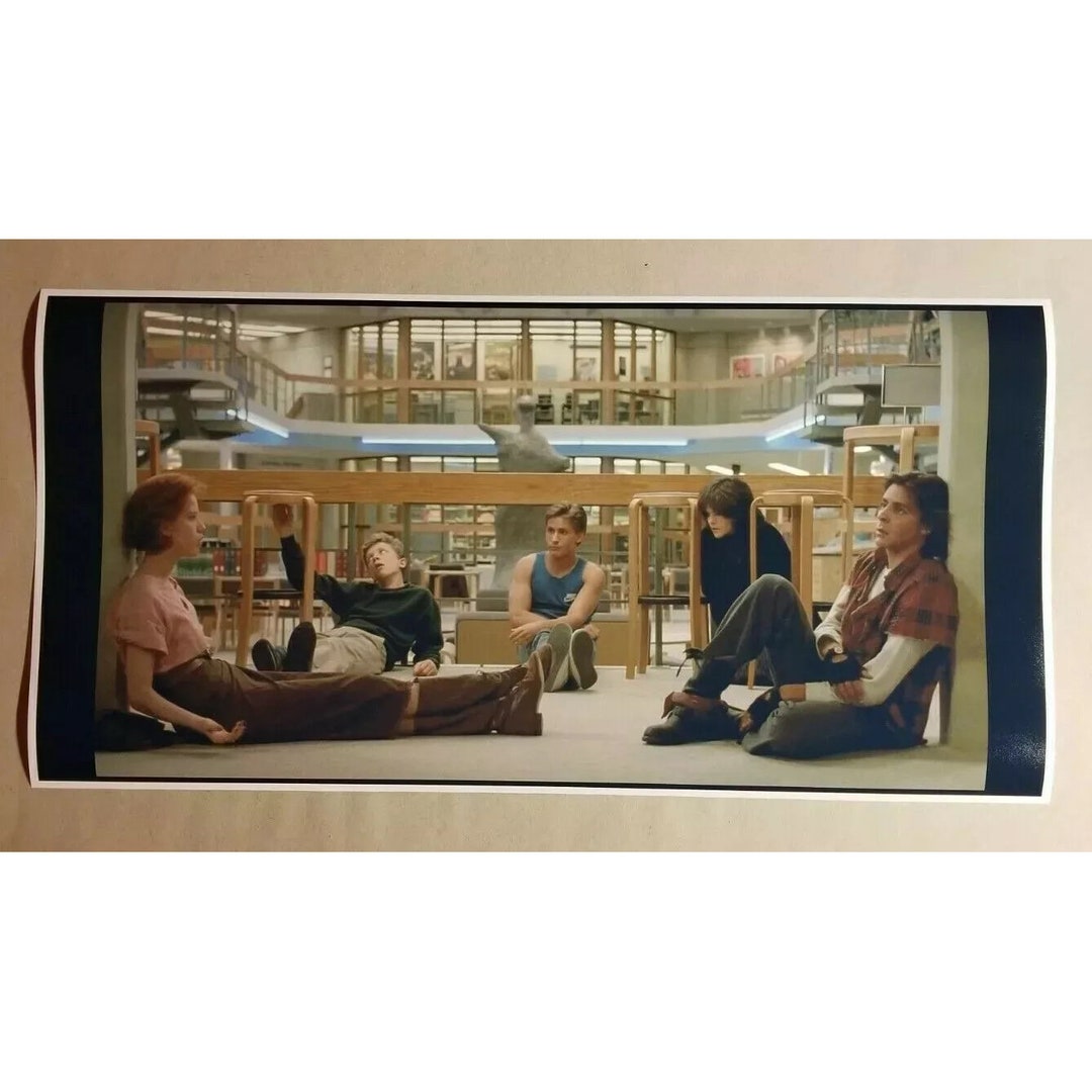 The Breakfast Club Movie Scene Poster 12 X 24 Eighties Library High ...