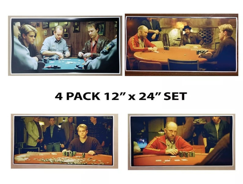 Rounders Movie Poster 12" X 24" Worm Cheat Poker Game Room Casino Man ...