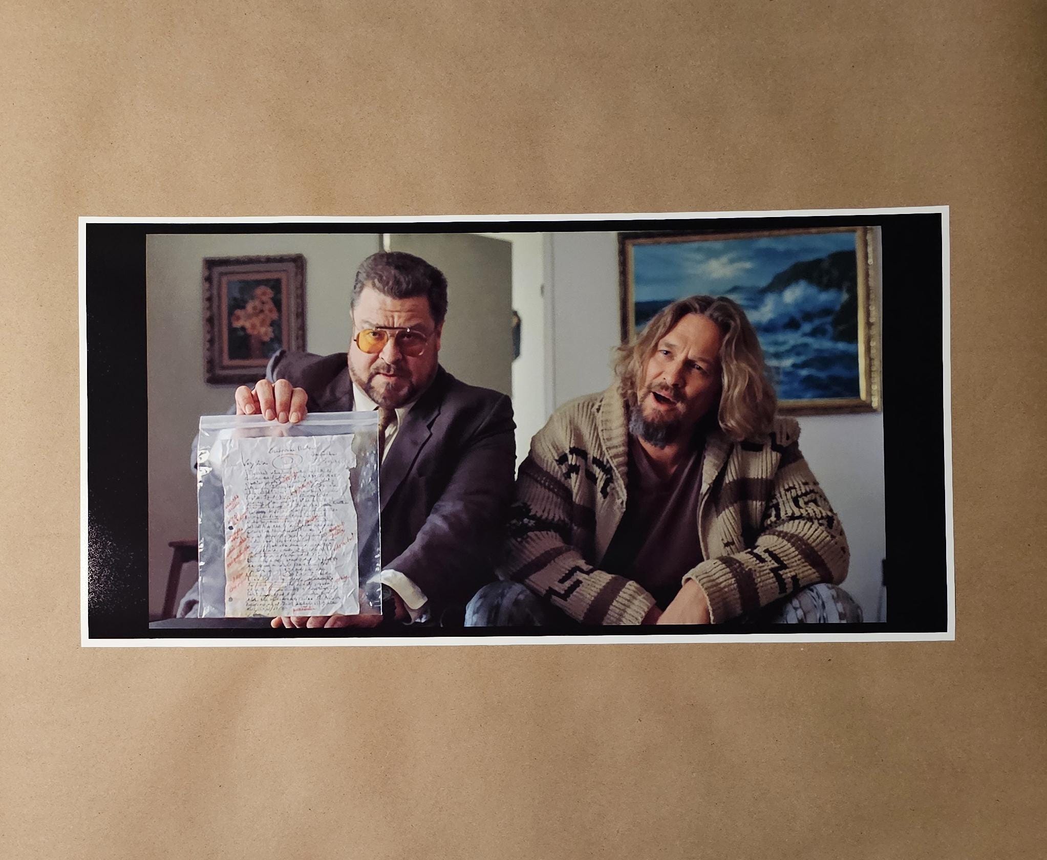 The Big Lebowski Movie Scene Print Poster 12" X 24" Homework Larry ...