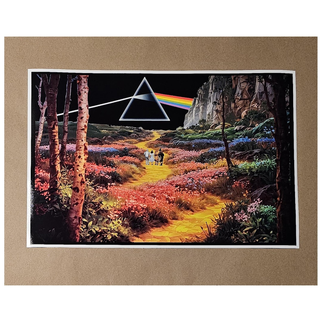 Pink Floyd Wizard of Oz Poster - Dark Side of the Moon Emerald City ...