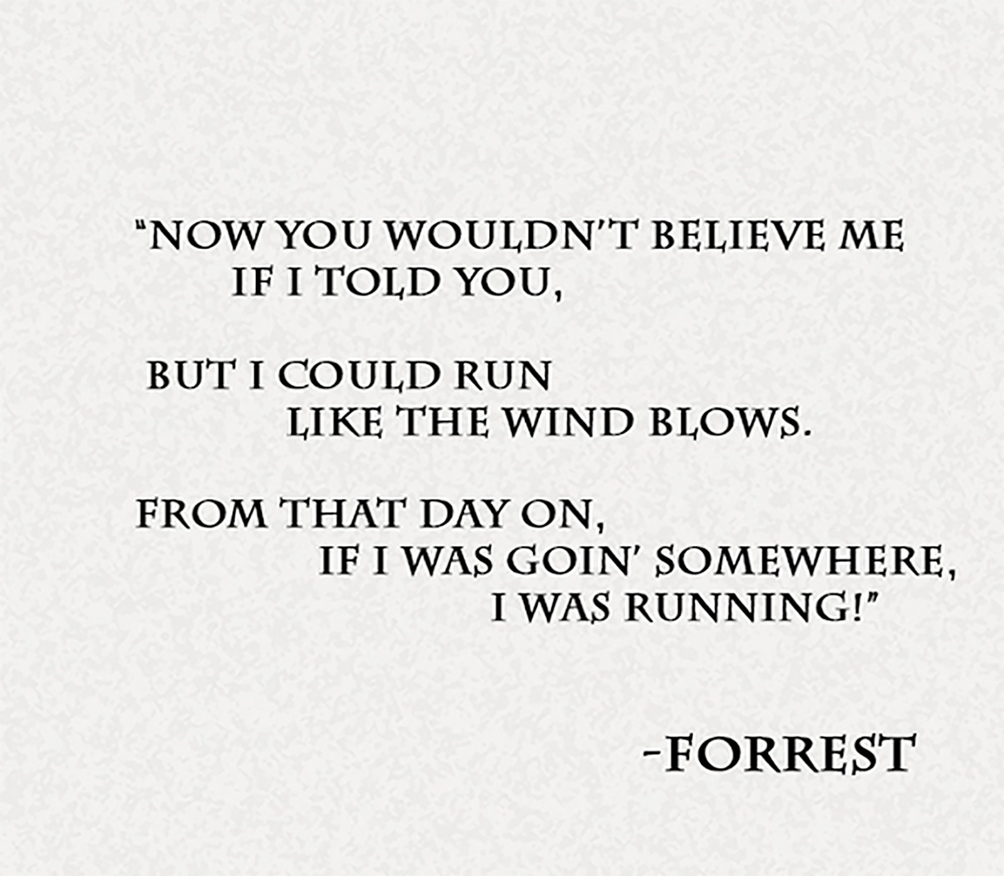 Forrest Gump Running Poster 12" X 18" - Running Motivation Exercise ...