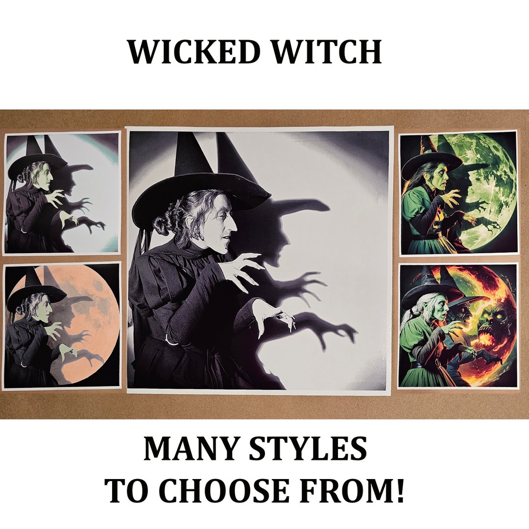 Wicked Witch Poster the Wizard of OZ Wicked Witch West Choose Style! - Etsy
