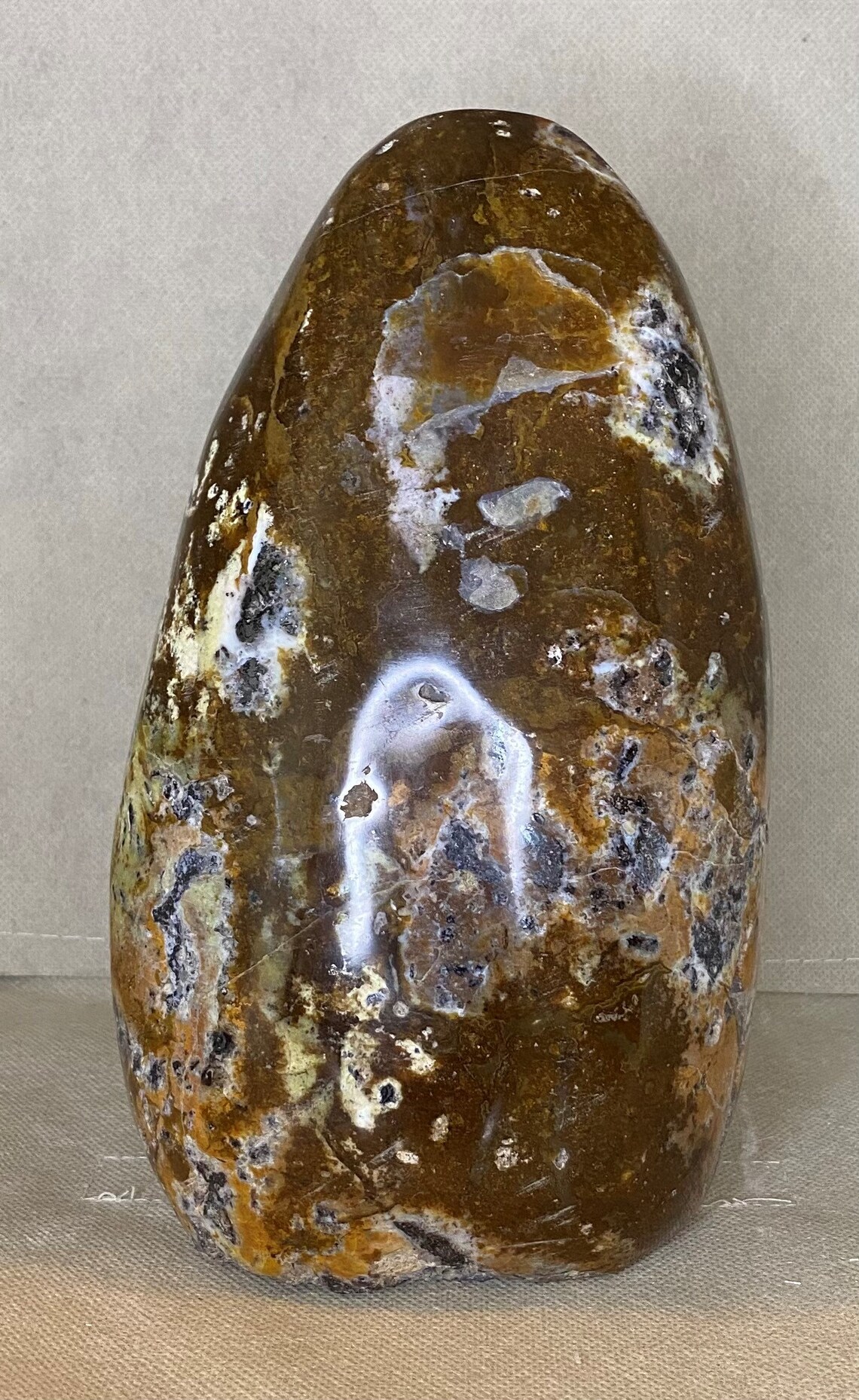 Large Polished Brown Jasper Freeform Self Standing Brown Jasper Crystal ...