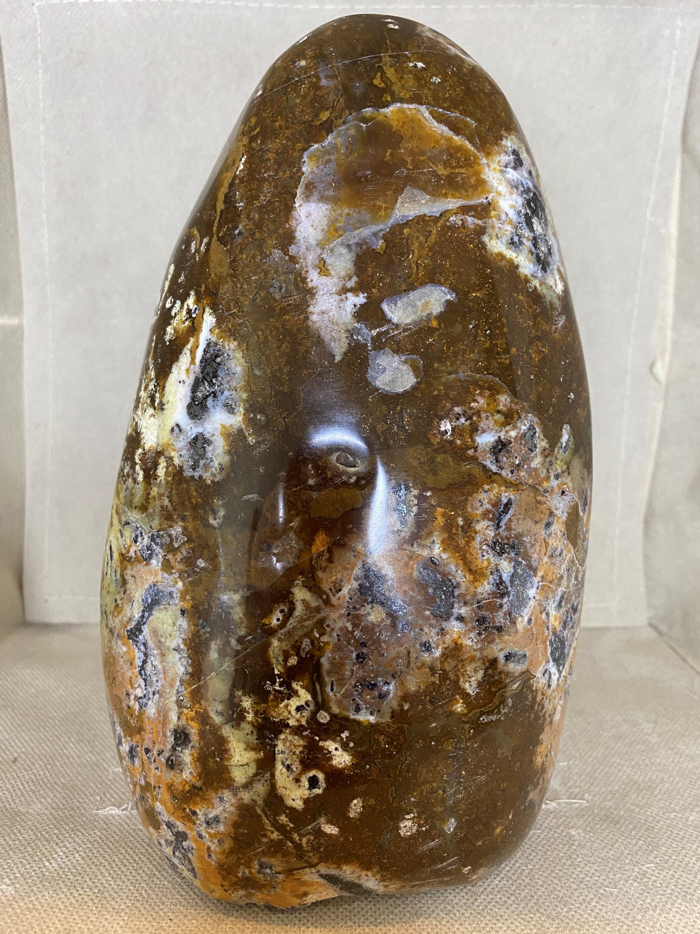 Large Polished Brown Jasper Freeform Self Standing Brown Jasper Crystal ...