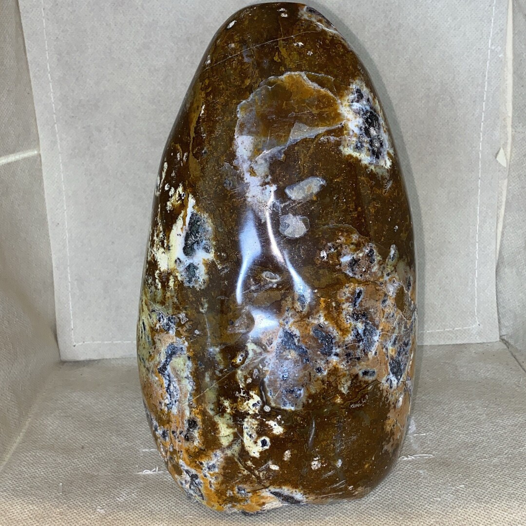 Large Polished Brown Jasper Freeform - Self Standing Brown Jasper ...