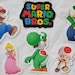 Super Mario Custom Vinyl 11 Sticker Party Packs Party Favors Handmade ...