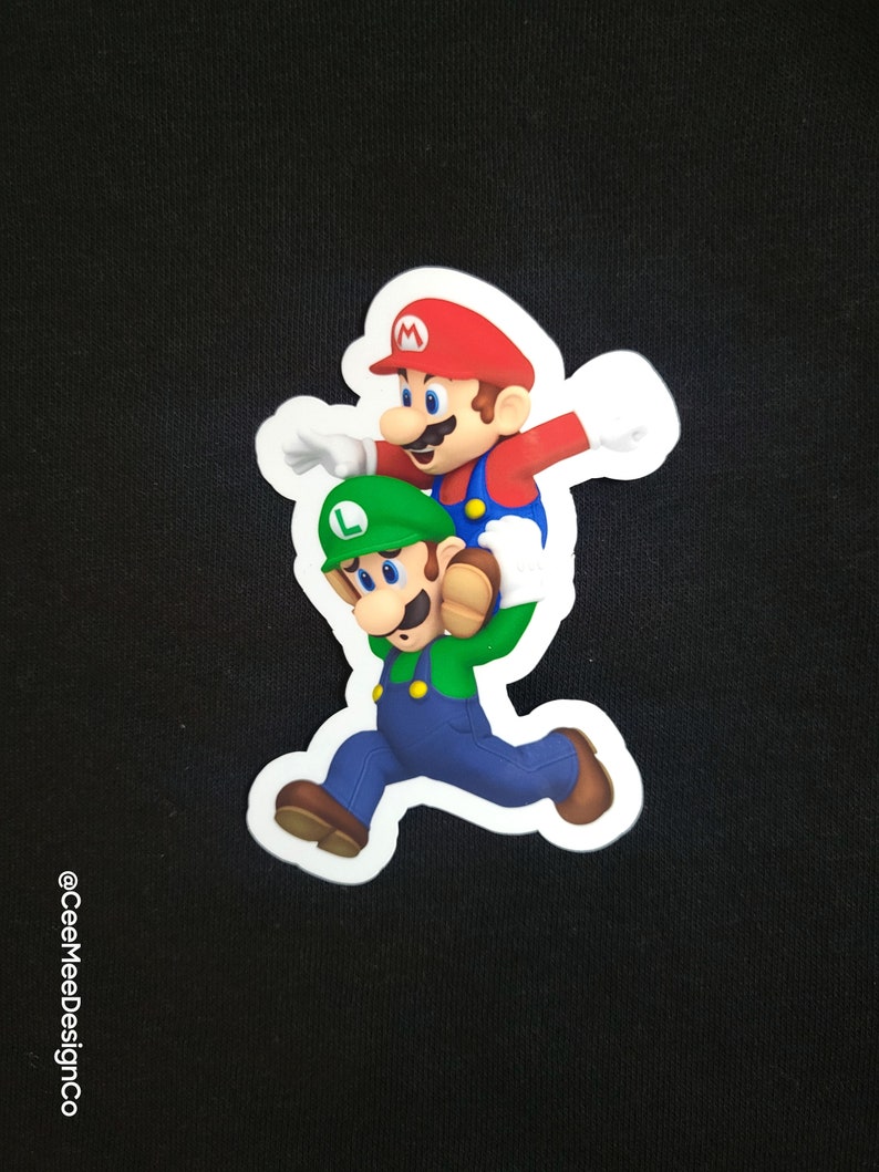 Super Mario Bros Character Custom Size Vinyl Decal Stickers - Etsy