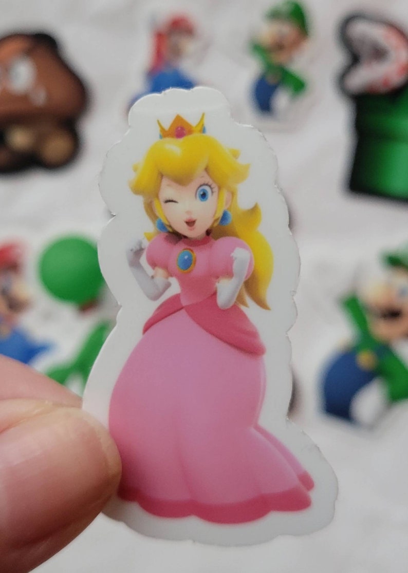 Super Mario Custom Vinyl 11 Sticker Party Packs Party - Etsy