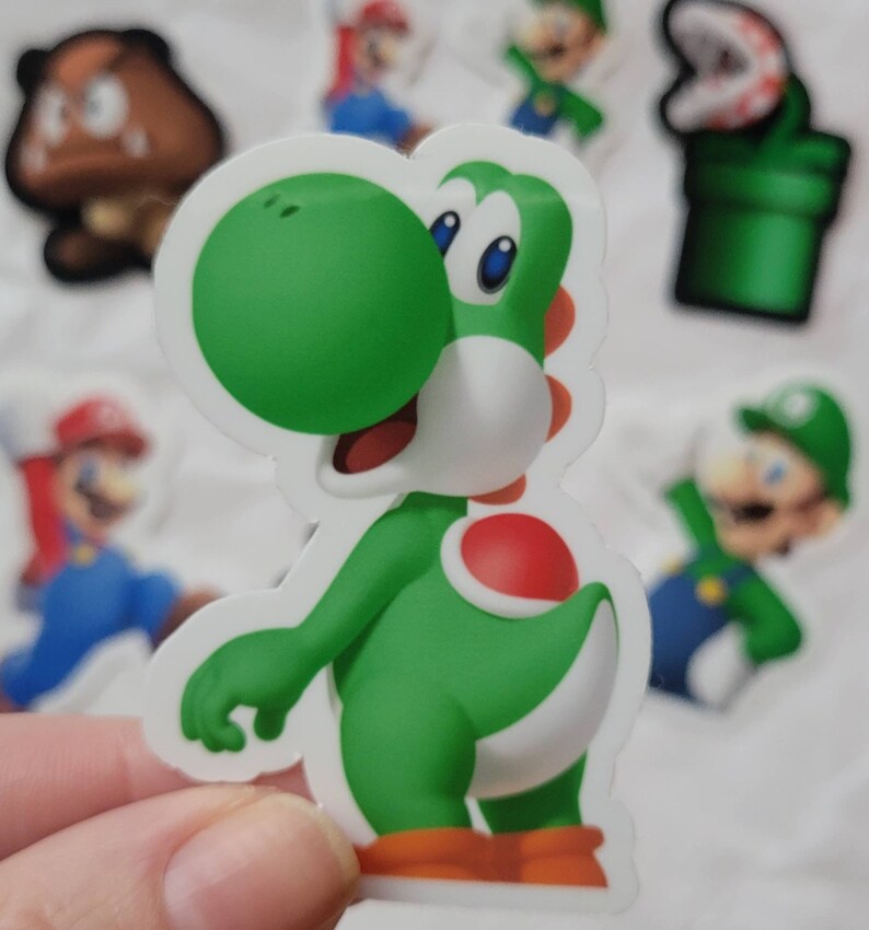 Super Mario Custom Vinyl 11 Sticker Party Packs Party - Etsy