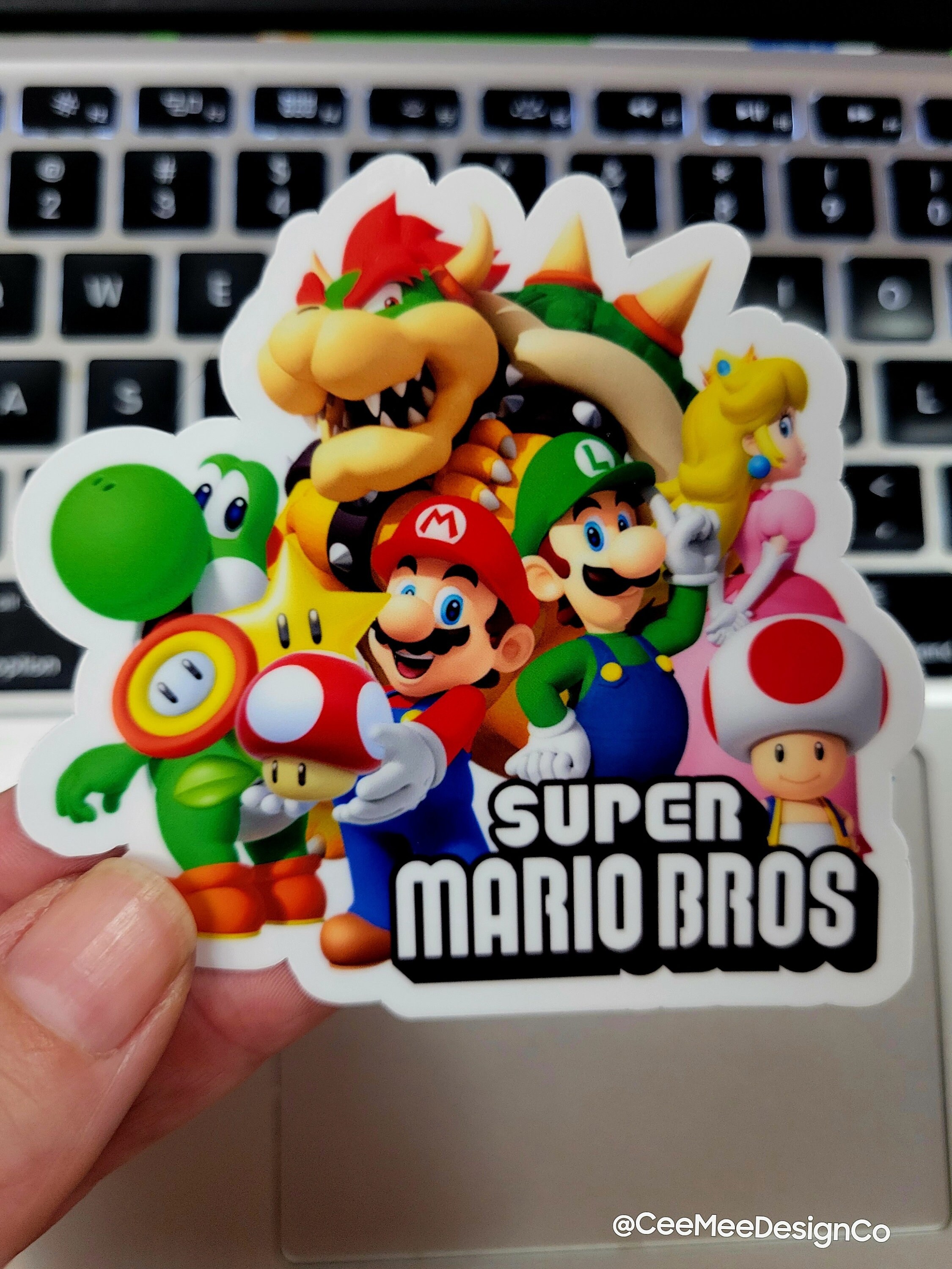 Super Mario Bros Character Custom Size Vinyl Decal Stickers - Etsy