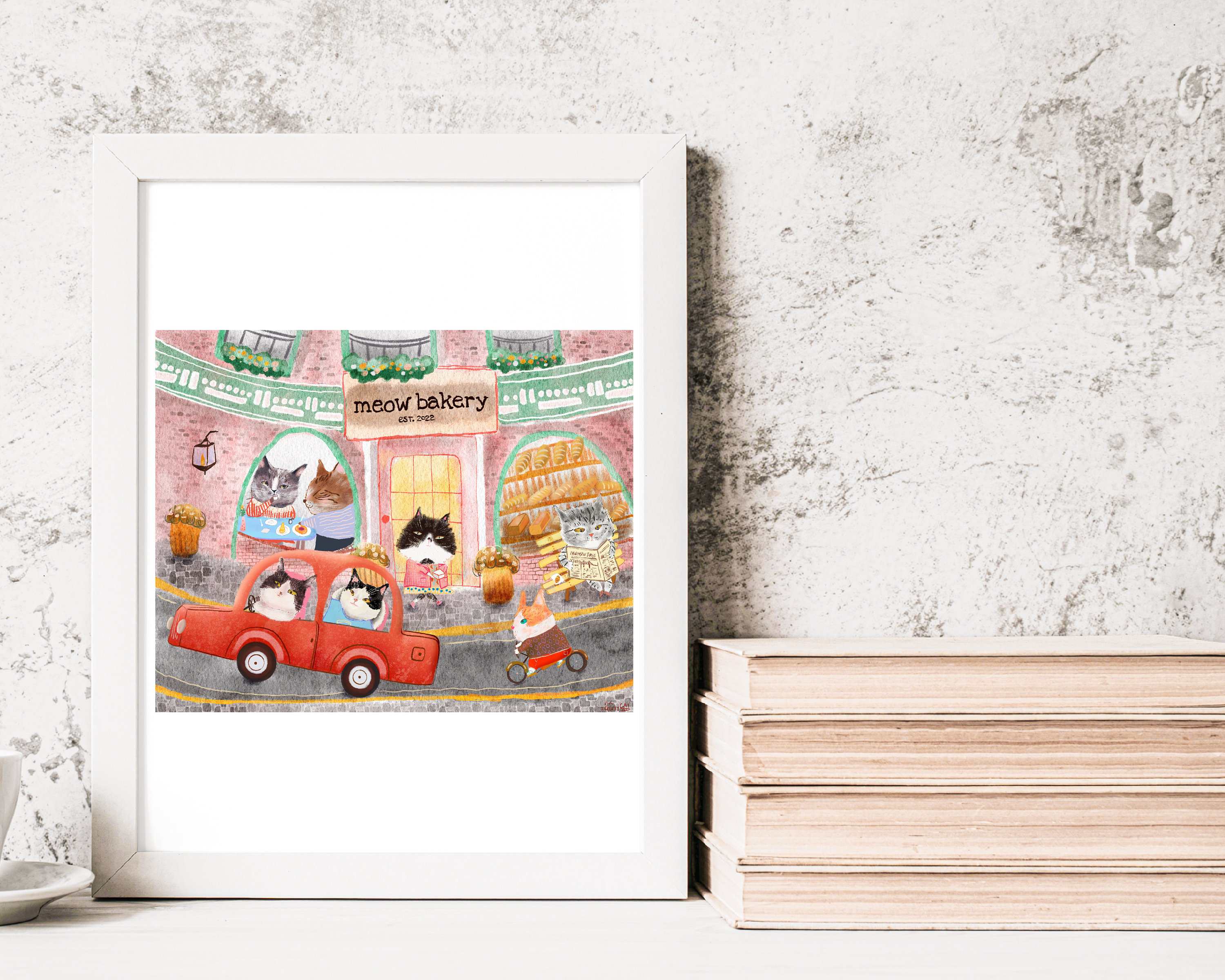 Meow Bakery (friendship, Summer Vibe, Caturday Morning, French Café ...