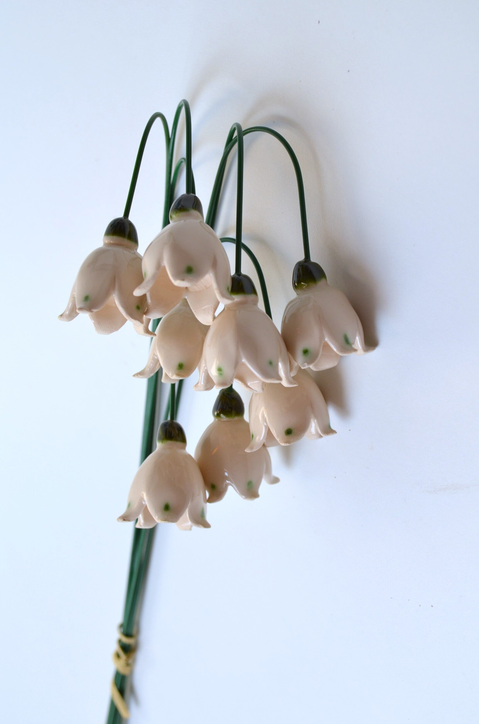 Summer Snowflake, Ceramic Spring Flower - Snowbell Locum Decor Handmade ...