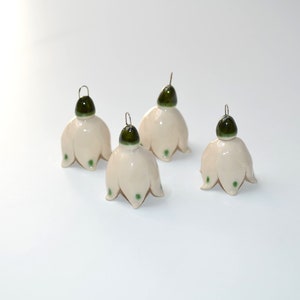 Summer Snowflake, Ceramic Spring Flower - Snowbell Locum Decor Handmade ...