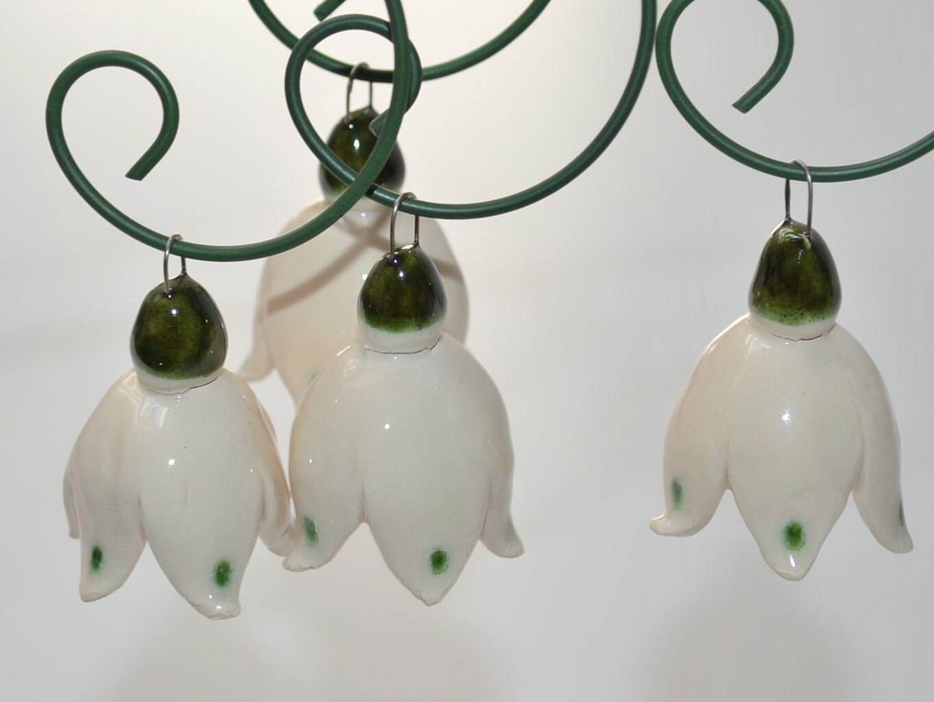 Summer Snowflake, Ceramic Spring Flower - Snowbell Locum Decor Handmade ...
