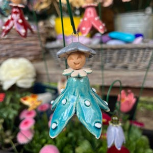 Fairy, Handmade Ceramic, Flower Fairy Figure, Deco - Etsy