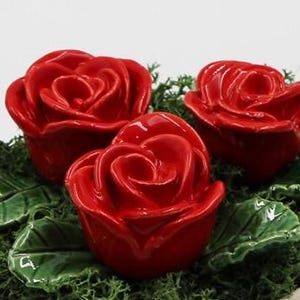 Rose Flower Box, Handmade Ceramic Flower Bouquet - Etsy