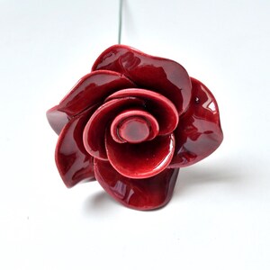 Rose, Handmade Ceramic Rose, Big Size - Etsy