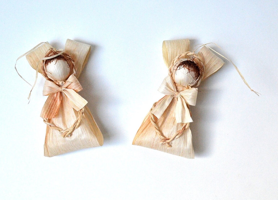 Angel Ornament, Corn Husk Christmas Decoration - Etsy