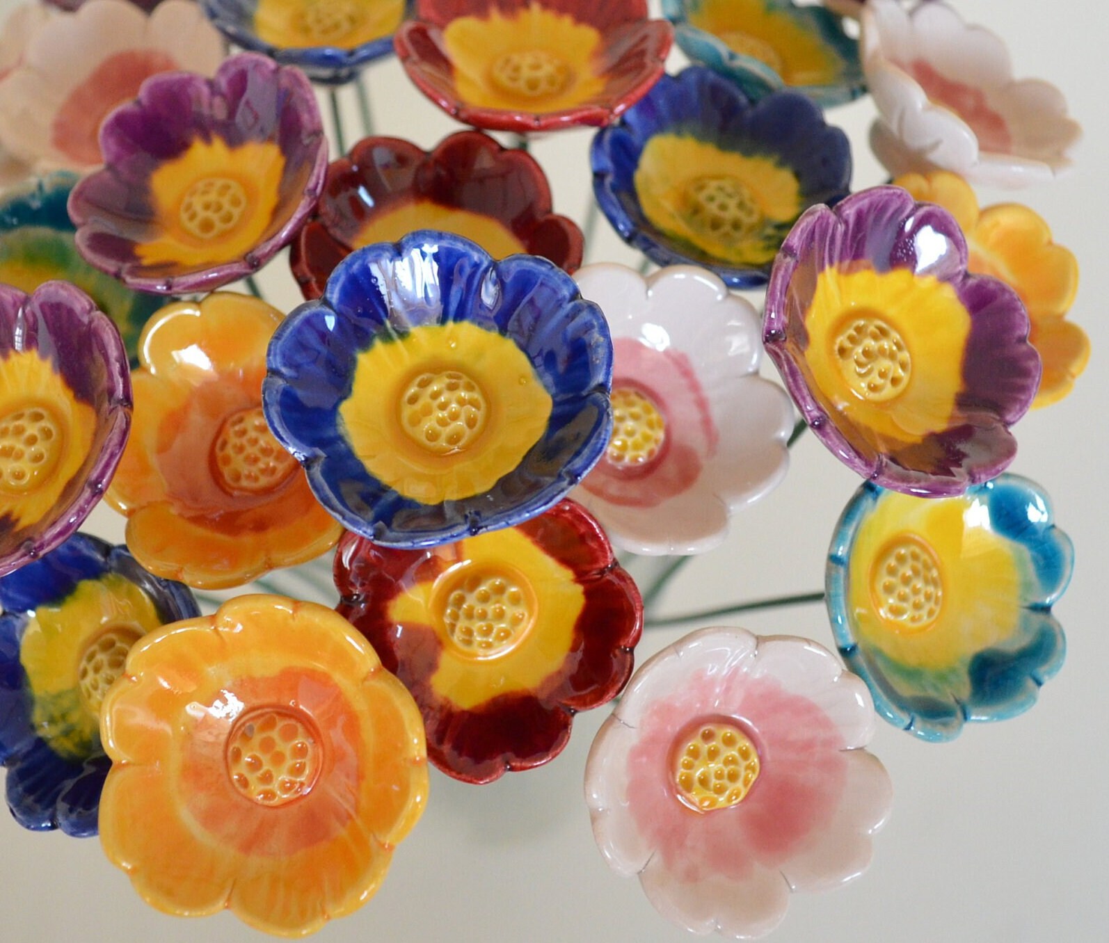 Handmade Buttercup Ceramic Flower, Ranunculus - Etsy
