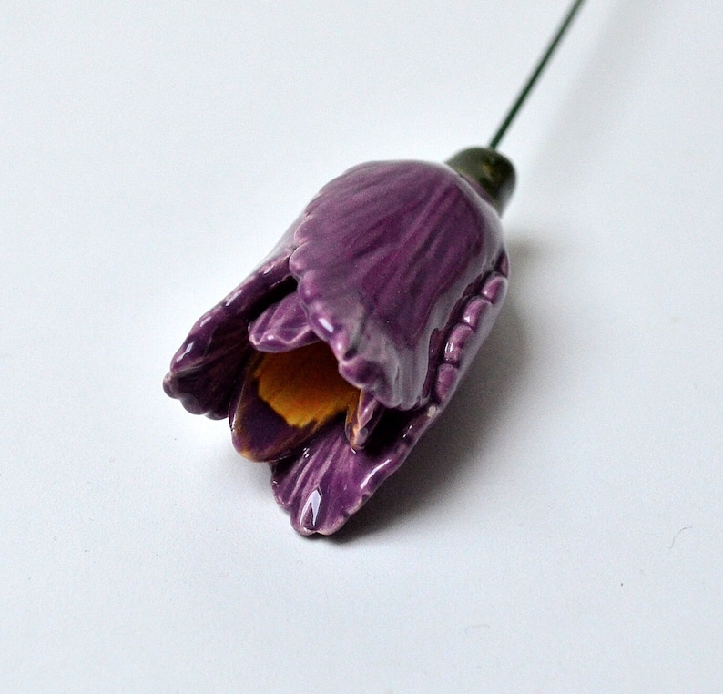 Ceramic Tulip, Big Size, Handmade Spring Flower - Etsy