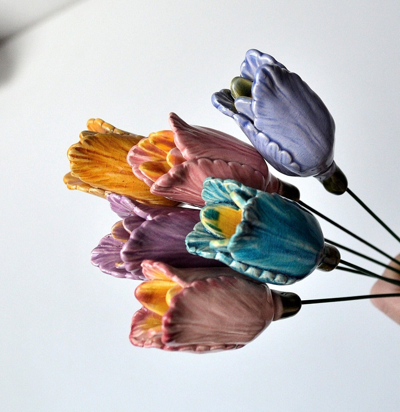 Handmade Ceramic Tulip Big Size Ceramic Flower - Etsy