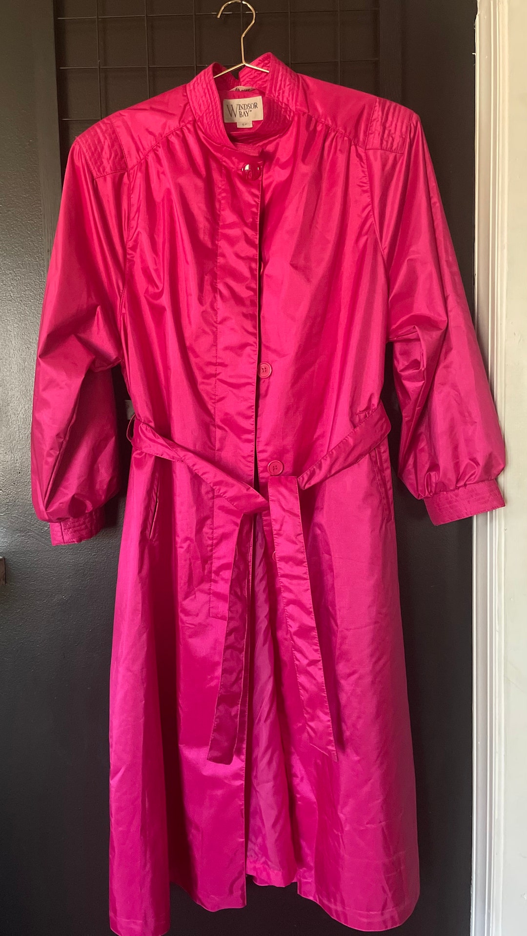 Size Xs-s/80s,90s/vintage/pink/trench - Etsy