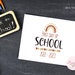 PRINTABLE First Day of School Sign, Boho Rainbow First Day of School ...