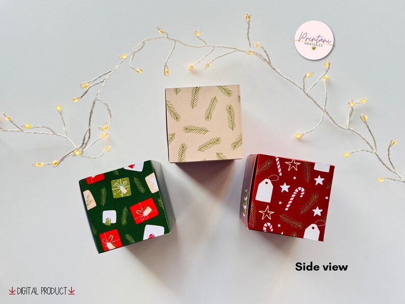 PRINTABLE Advent Calendar Foldable Boxes Christmas Countdown - Etsy UK