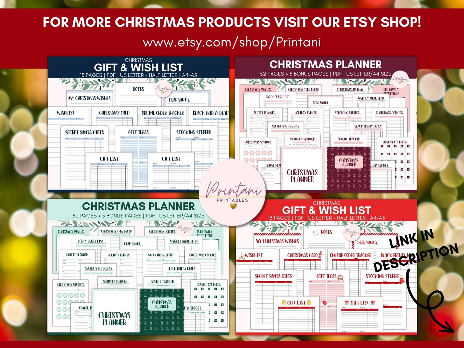 PRINTABLE Advent Calendar Sticker Sheet, Christmas Tags, Advent ...