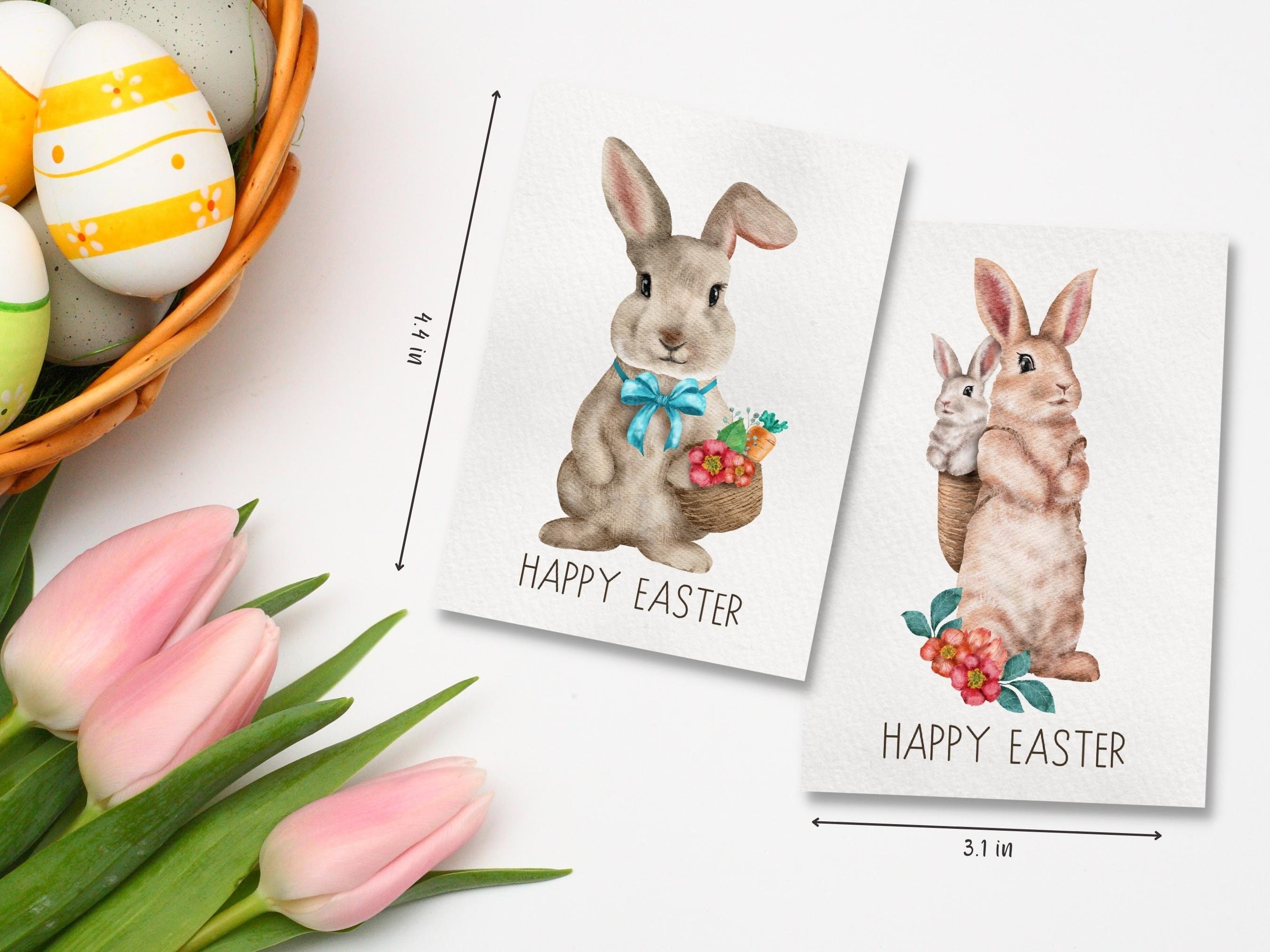 Printable Easter Bunny Card for Kids, Happy Easter Printable Kids Cards ...