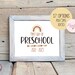 PRINTABLE First Day of School Sign, Boho Rainbow First Day of School ...