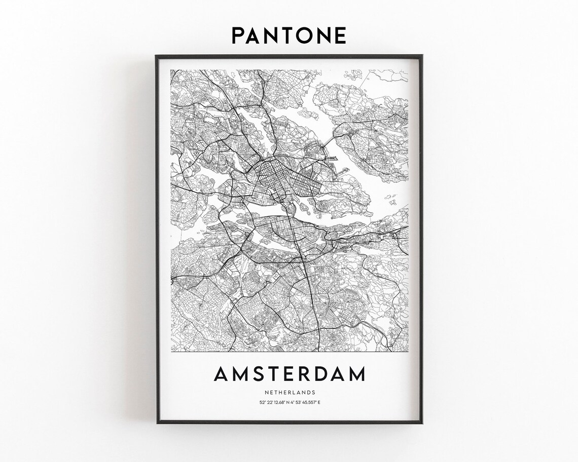 Any City Map Custom Map Custom Map Poster Any City Any - Etsy