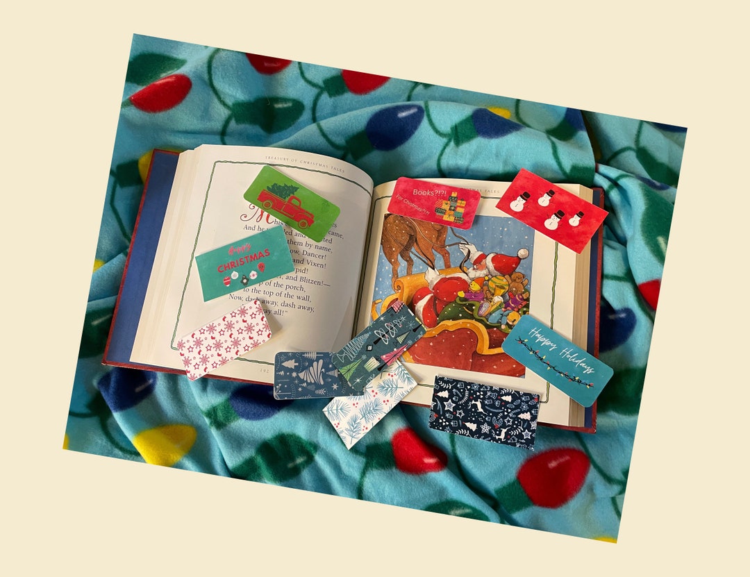 Downloadable Yule Bookmarks, Christmas Bookmarks, Download Gift, Gift ...