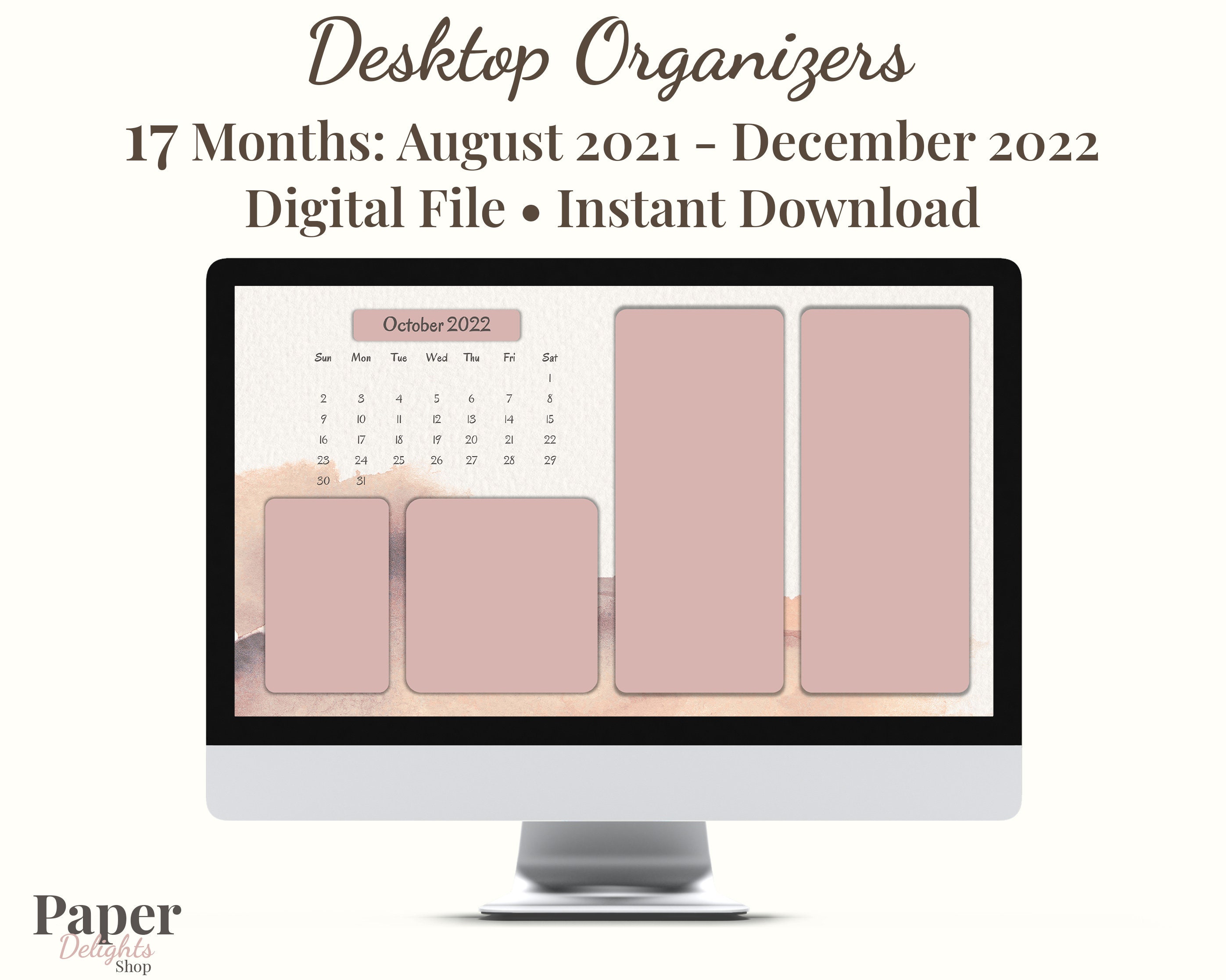 Digital Background 2021 - 2022 Abstract Calendar PC Accessories, Apple ...