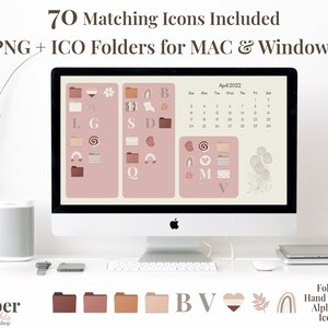 Blush Pink Digital Background 2021 - 2022, Minimalist Calendar Desktop ...